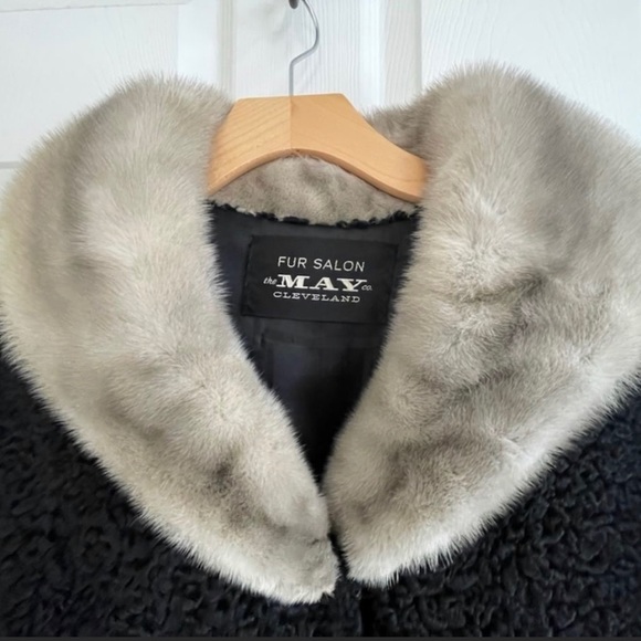 Fur Salon the May Co | Jackets & Coats | Vintage Black Persian ...